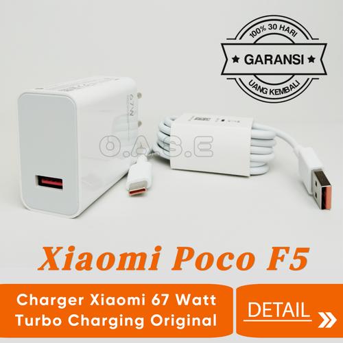 Jual Charger Xiaomi Poco F5 USB Type C Turbo Charging 67 W - Jakarta ...