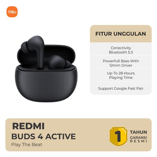 Promo Xiaomi Redmi Buds 4 Active TWS Bluetooth Garansi Resmi - X1 Blue ...