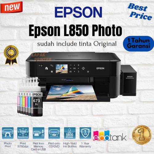 Jual Epson L850 Photo All-in-One Ink Tank Printer - Jakarta Pusat ...