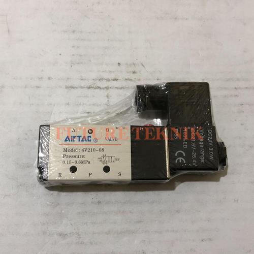 Jual solenoid valve 1/4 inch AIRTAC 4V210-08-B 4V210 08 B 4V21008B ...