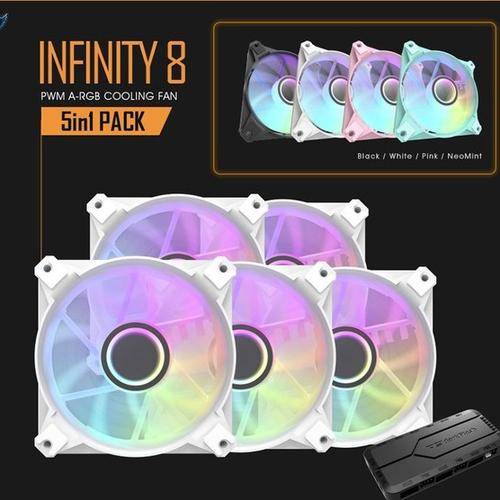 Jual FAN DARKFLASH INFINITY 8 PWM ARGB 5IN1 WITH CONTROLLER - WHITE ...
