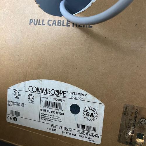 Jual Kabel Systimax UTP Cat 6A 1091B SL Abu Potongan Eceran Commscope ...