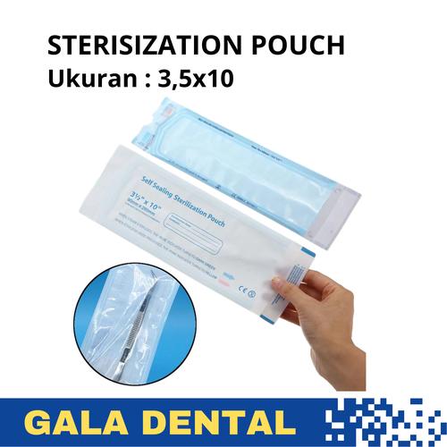 Jual Sterilization Steril Pouch Kecil Pack Pouches / Medipack 3,5"x10 ...