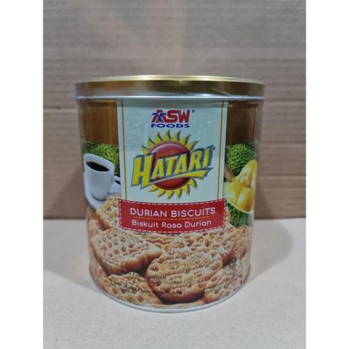 Jual Asw Hatari Durian Biscuits / Biskuit Rasa Durian Kaleng 325 gram ...