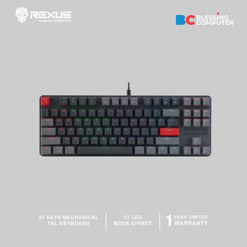Jual Keyboard Gaming REXUS HEROIC RX-KX4 BLACK - Switch Red - Kota ...