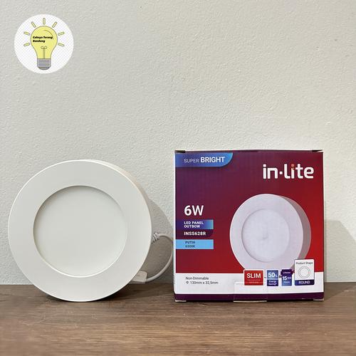 Jual LAMPU DOWNLIGHT PANEL LED INLITE OUTBOW 6W 6Watt BULAT - INSS628R ...