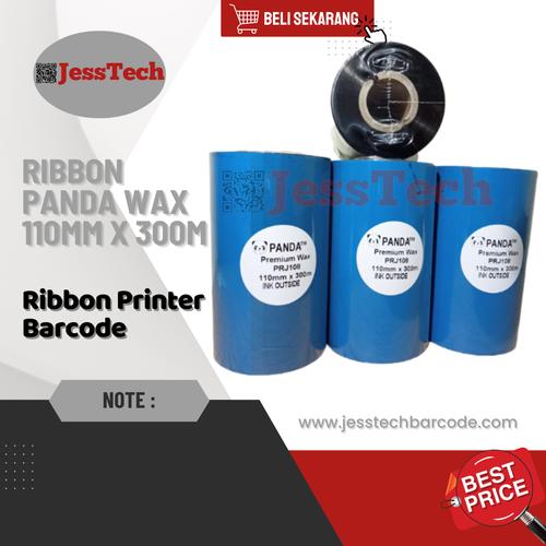 Jual PANDA WAX RIBON 110X300 RIBBON PITA BARCODE 11x300 KARBON - Kota ...