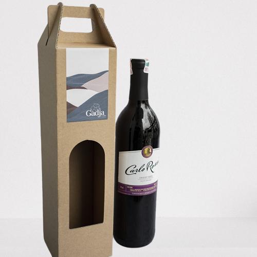 Jual Kardus Botol Wine DUs Botol Beer Box Hampers Wine Packaging 8.5x8 ...