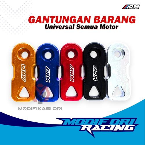 Jual Gantungan Barang Motor ARM Universal ASLI CNC Cantolan barang ...