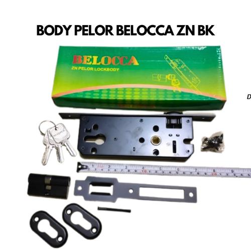 Jual Body Kunci Pintu Roller Belocca Cylinder Bodi Pelor 3 Key Black ...