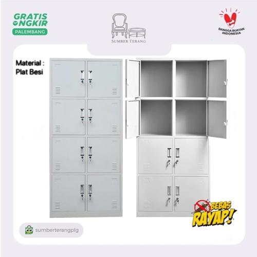 Jual Locker 8 pintu Filling Cabinet Lemari Arsip Besi Loker Helm ...