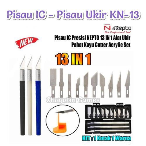 Jual Pisau IC / Pisau Ukir KN-13 Multifungsi 13 in 1 Sesuai Foto ...