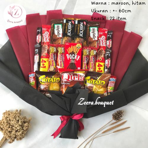Jual (B29) Buket snack/snack bouquet/bucket snack [INCLUDE: card ...