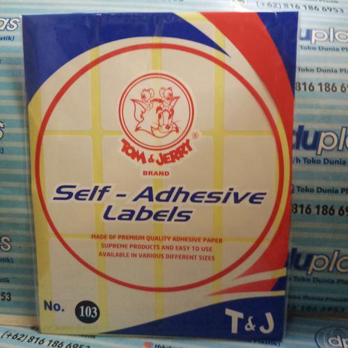 Jual Lebel Kertas Sticker Tom and Jerry no.103 HVS 32 x 64 mm isi 120 ...