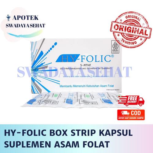 Jual HY-FOLIC BOX STRIP KAPSUL-Suplemen Asam Folat Ibu Hamil Anemia ...