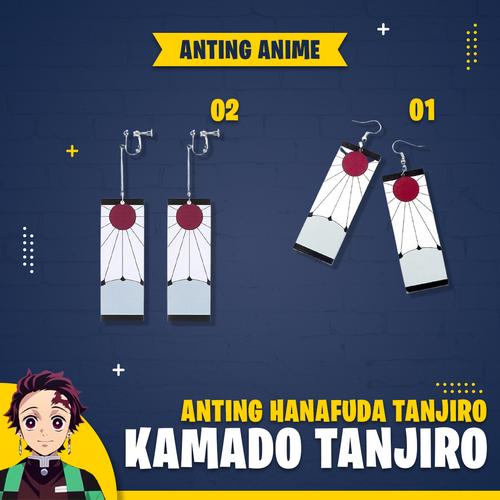 Jual Aksesoris Anting Anime Hanafuda Tanjiro Demon Slayer Kimetsu no ...