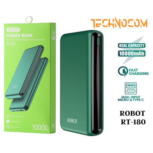 Jual Power bank Robot RT180 10000mAh Dual input Type-C & Micro - Kota ...