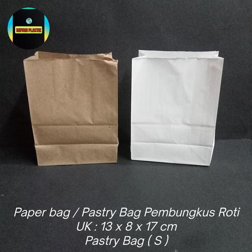 Jual Paper Bag / Pastry Bag ( S ) Pembungkus Roti isi 100pcs - Putih ...