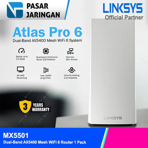 Jual LINKSYS MX5501 Atlas Pro 6 Wi-Fi 6 Dual-Band Mesh System 1 PACK ...