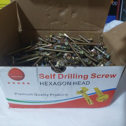 Jual Baut Drilling 7 cm SDS 12 x 70 baut galvalum baja ringan 12x70 ...
