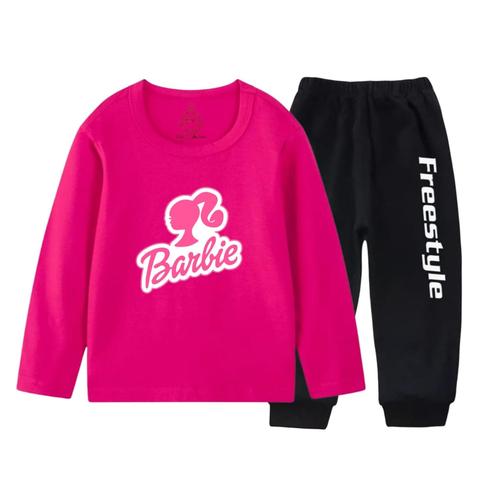 Promo Baju Kaos Setelan Lengan Panjang Anak Perempuan Sweater Barbie ...