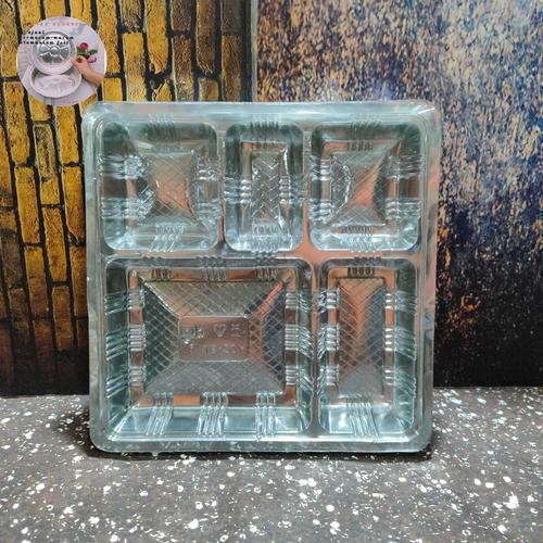 Jual mika sekat 5 / Daleman Dus 20x20 / tray bening/mika catering isi ...