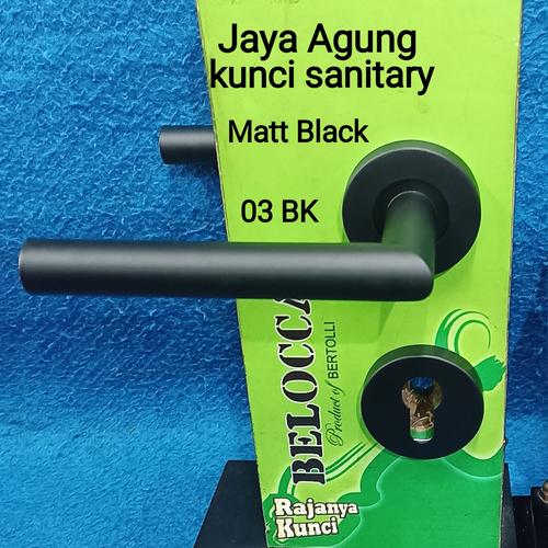 Jual Handle Gagang Kunci Pintu Rumah Pisah stainless Hitam Minimalis ...
