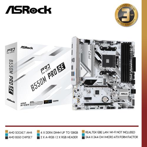 Promo ASROCK B550M Pro SE | Motherboard AMD PRO565 Ryzen AM4 DDR4 Micro ...