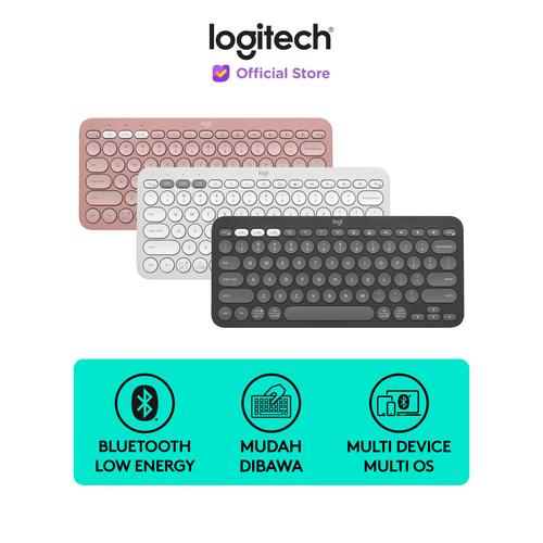Promo Logitech Pebble Keys2 K380s Keyboard Wireless Bluetooth ...