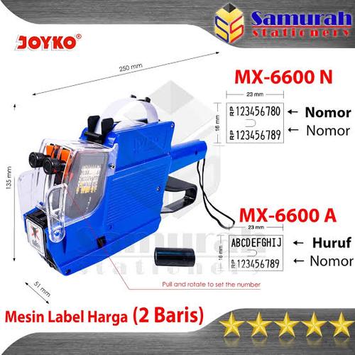 Jual JOYKO MX6600A LABELER MESIN ALAT TEMBAKAN CETAK LABEL HARGA 2 ...
