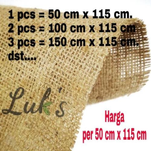 Jual Kain goni natural meteran - kain karung meteran - kain goni baru ...