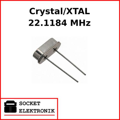 Jual Crystal 22.1184 MHz. XTAL 22.118 MHz. Kristal 22.1184 MHz. Xtal 22 MHz - Kota Bandung ...