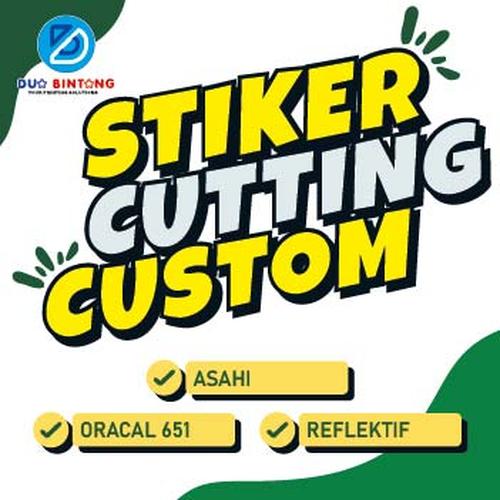 Jual cutting sticker custom, stiker logo perusahaan, stiker nama ...