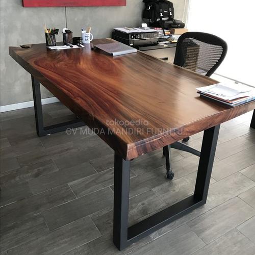 Jual Meja Kerja Kayu Jati Tebal 5 Cm 160 × 60 × 75 × 5 Cm - Jakarta ...