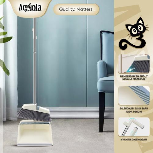 Promo Angola Broom Set Dustpan D09 Set Sapu Pengki Alat Pembersih ...