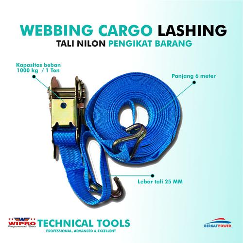 Jual Webbing Sling 1 Ton Webbing Cargo Lashing Wipro 6 Meter - Kota ...