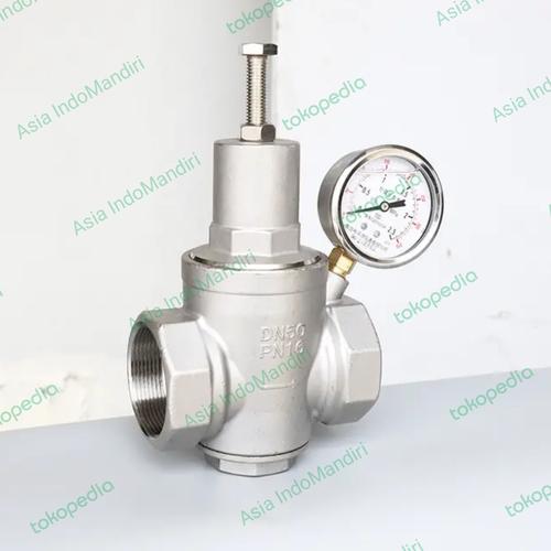 Jual PRV Pressure Reducing Valve Stainless 1/2" inch 16 Bar / Regulator ...