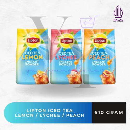 Jual Lipton Iced Tea Mix Lemon / Lychee / Peach Instant Powder 510 gram ...
