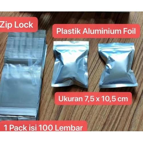 Jual zip lock bag saset ukuran 8x11cm plastik kemasan aluminium foil ...