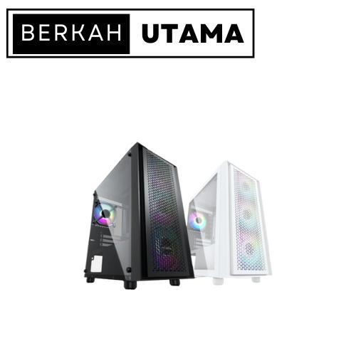 Jual CASING PC INFINITY HORUS V2 M-ATX GAMING CASE + 3 FAN RGB - BLACK ...