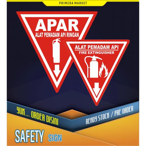 Jual SAFETY SIGN APAR / ALAT PEMADAM API RINGAN 20 X 20 CM DAN 25 X 25 ...