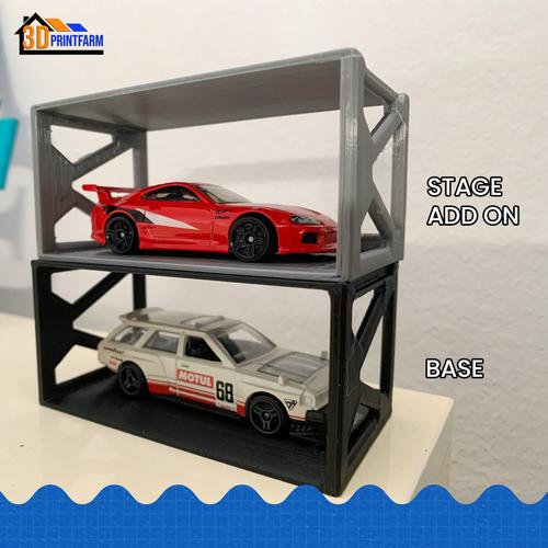 Jual Box Rak Display Simple Modular Hotwheels Tomica Matchbox 1:64 3D ...