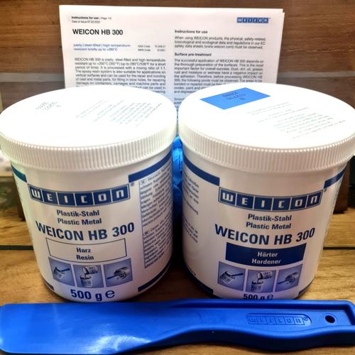 Jual WEICON HB 300 HIGH TEMPERATURE EPOXY PLASTIC STEEL ADHESIVE 1000 ...