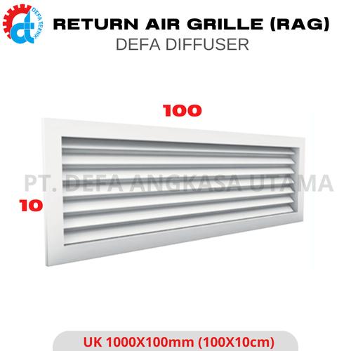 Jual RAG Return air grill Ventilasi AC ukuran 100x10 cm - Natural ...