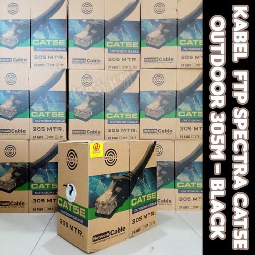 Jual Kabel LAN FTP STP SPECTRA CAT5e Outdoor Black Hitam -Disass Jogja ...