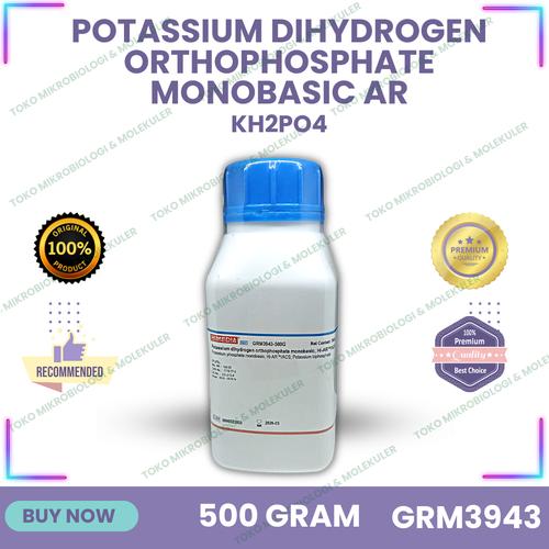 Jual Potassium dihydrogen orthophosphate monobasic AR | KH2PO4, 500 ...