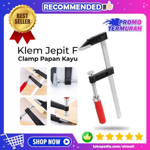 Promo Klem Alat Penjepit Papan Kayu F Clamp Bar Clip Clamping ...