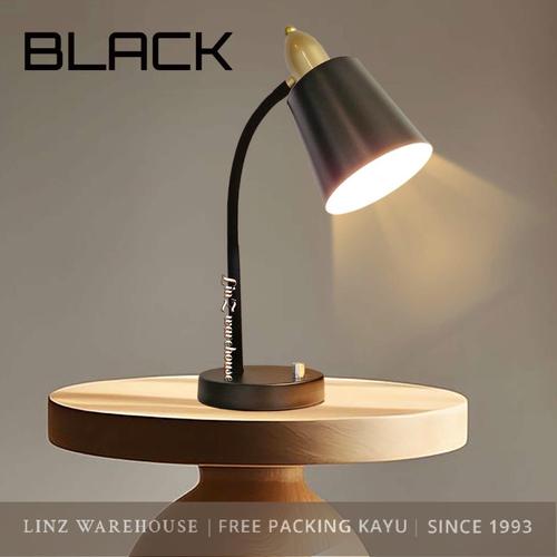 Jual Lampu meja baca study MINIMALIS BLACK & WHITE FLEXIBLE table lamp ...