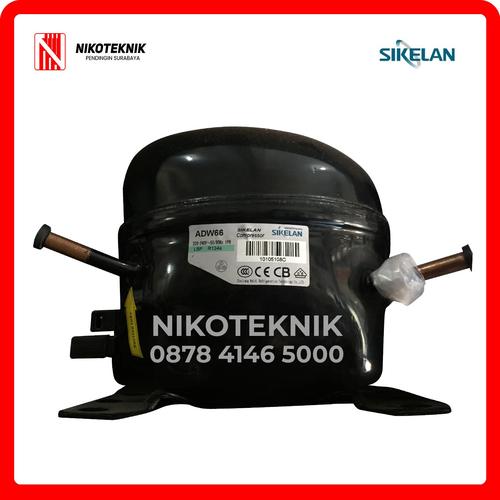 Jual compressor sikelan adw66 1/6 pk r134a - kompresor frezer kulkas ...