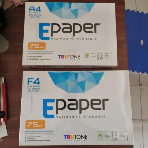 Jual Kertas HVS E-Paper A4 & F4 (per Rim) - A4 - Kota Balikpapan - Toko ...